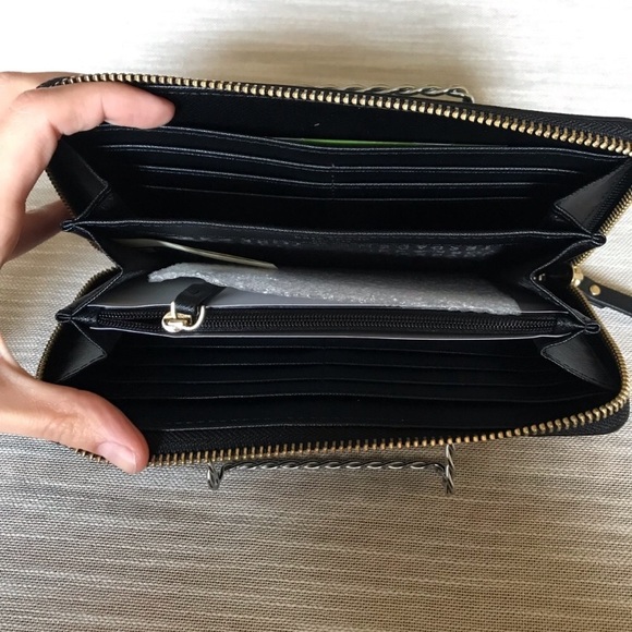 kate spade | Bags | Kate Spade Neda Black Leather Zip Wallet | Poshmark